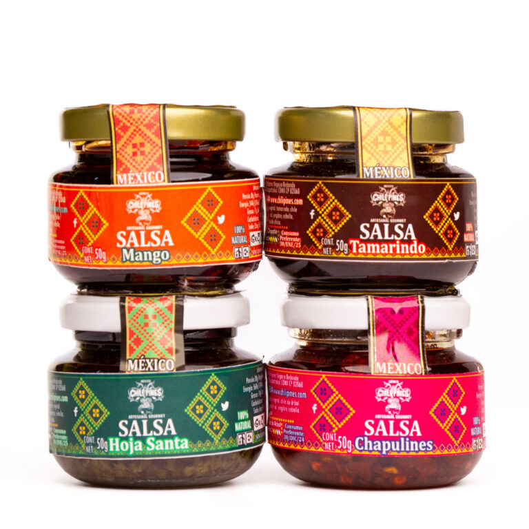 Salsas Mini 4 Pack – Chilipines Mexico